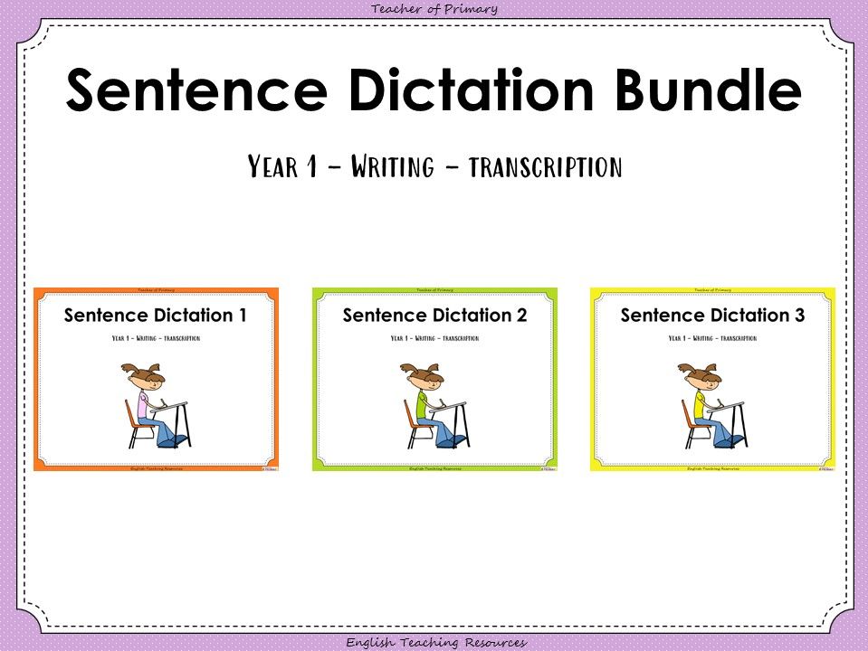 Year 1 Sentence Dictation Bundle Teaching Resources Year 1 Sentence Dictation Bundle Teaching Resources