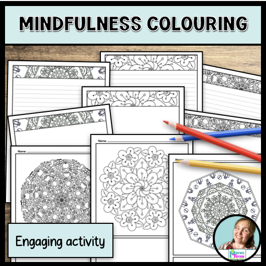 Mindfulness Colouring Growth Mindset Journal Pages | Teaching Resources