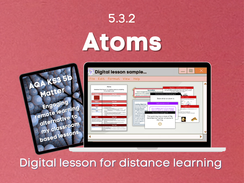 Atoms Lesson bundle (KS3 2) | Teaching Resources