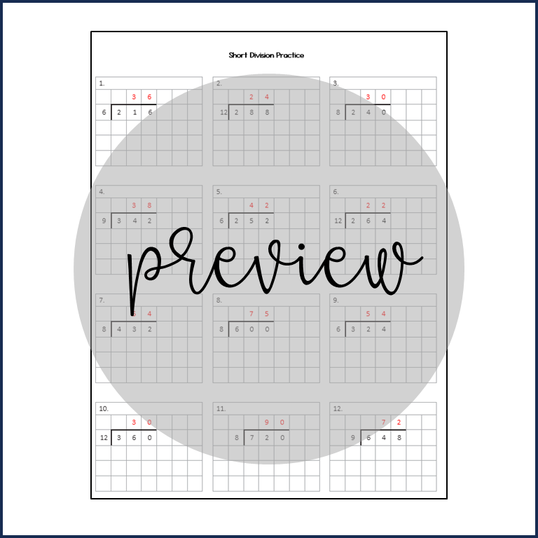 Engaging Short Division Practice for UK Primary Schools | Build ...