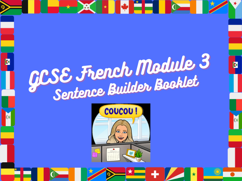 GCSE French Module 3 Sentence Builders | Teaching Resources