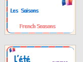 Les Saisons (French Seasons) Interactive Lesson No Prep | Teaching ...