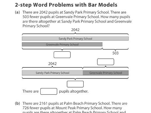 2-step Word Problems with Bar Models | Teaching Resources
