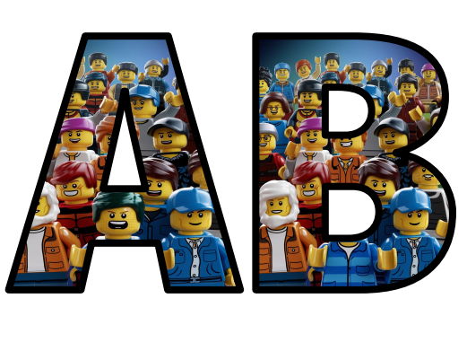 Lego Minifigures Club Building Blocks Characters People Lettering Set ...
