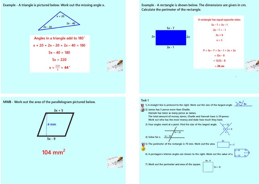 Forming and Solving Equations - Maths GCSE Foundation PowerPoint ...