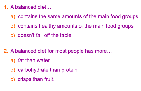 B3.3 The chemistry of food | Teaching Resources