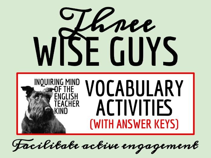 "Three Wise Guys" by Sandra Cisneros Vocabulary Games | Christmas Short ...
