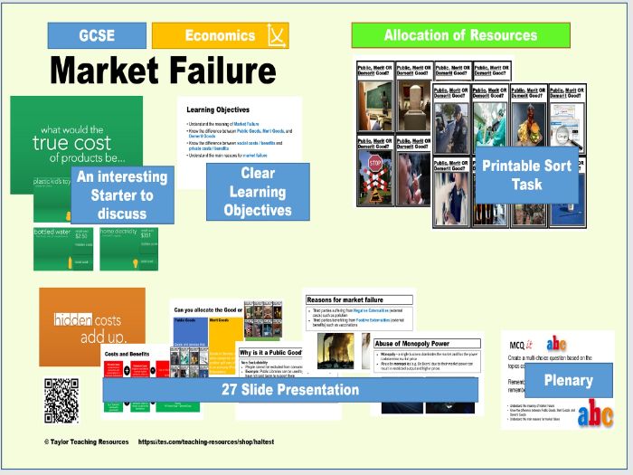 Market Failure- GCSE Economics - Full Lesson | Teaching Resources