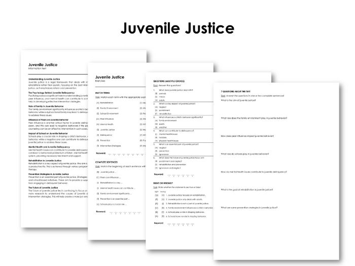 Juvenile Justice | Teaching Resources