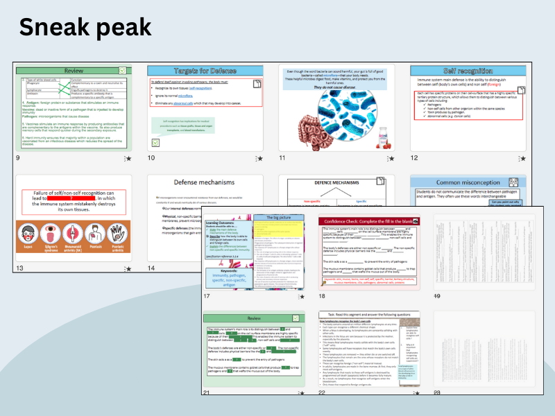 AQA A-Level Biology: Defence Mechanisms – Non-Specific & Specific ...