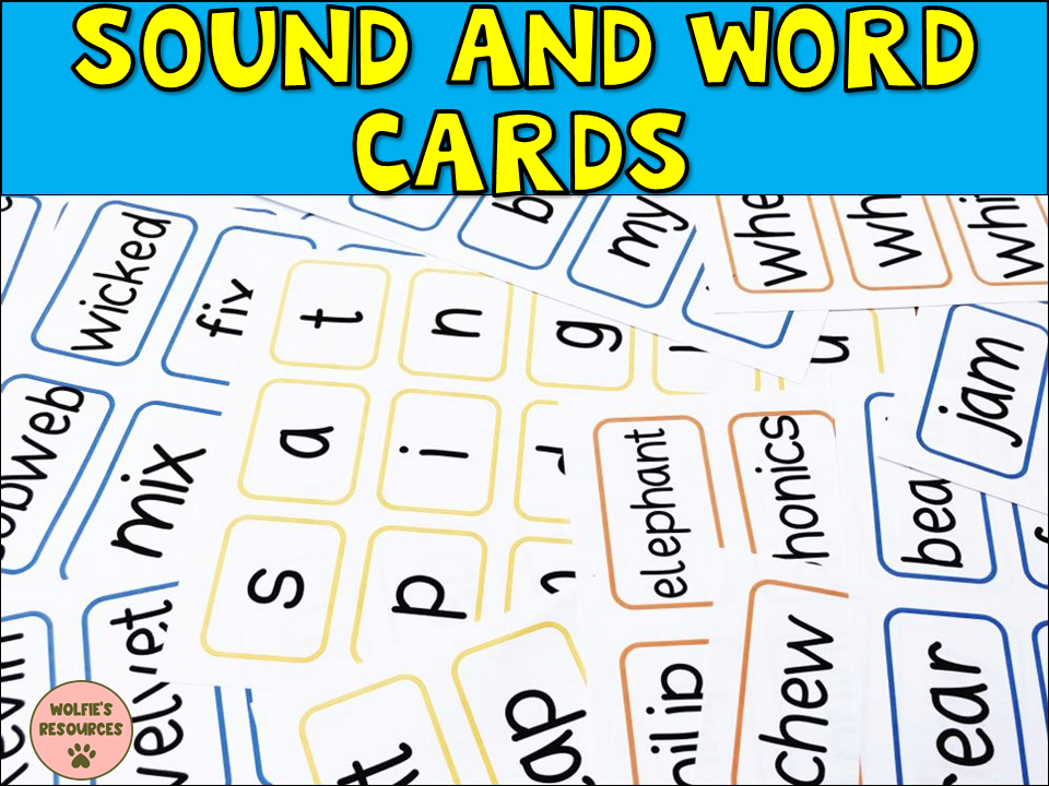 Phonics Sounds and Words Flash Cards | Teaching Resources