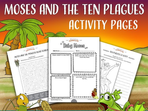 Moses and the Ten Plagues Activity Pack FREEBIE | Teaching Resources