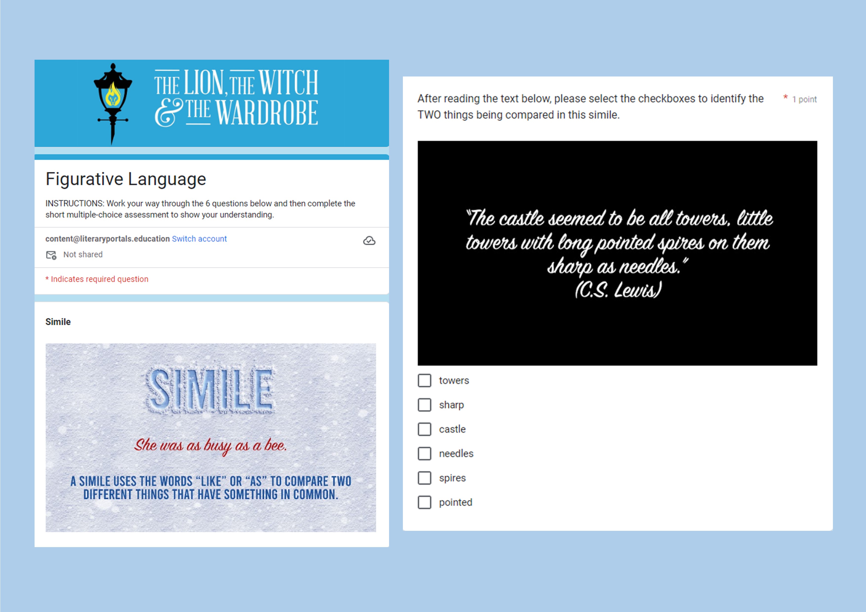 Figurative Language in The Lion, the Witch, and the Wardrobe - Literary ...
