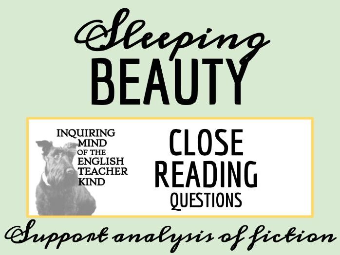 "Sleeping Beauty" by the Brothers Grimm Quiz and Close Reading Bundle ...