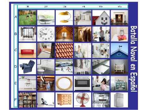 House Rooms and Furniture 6 Spanish Photo Game Bundle | Teaching Resources