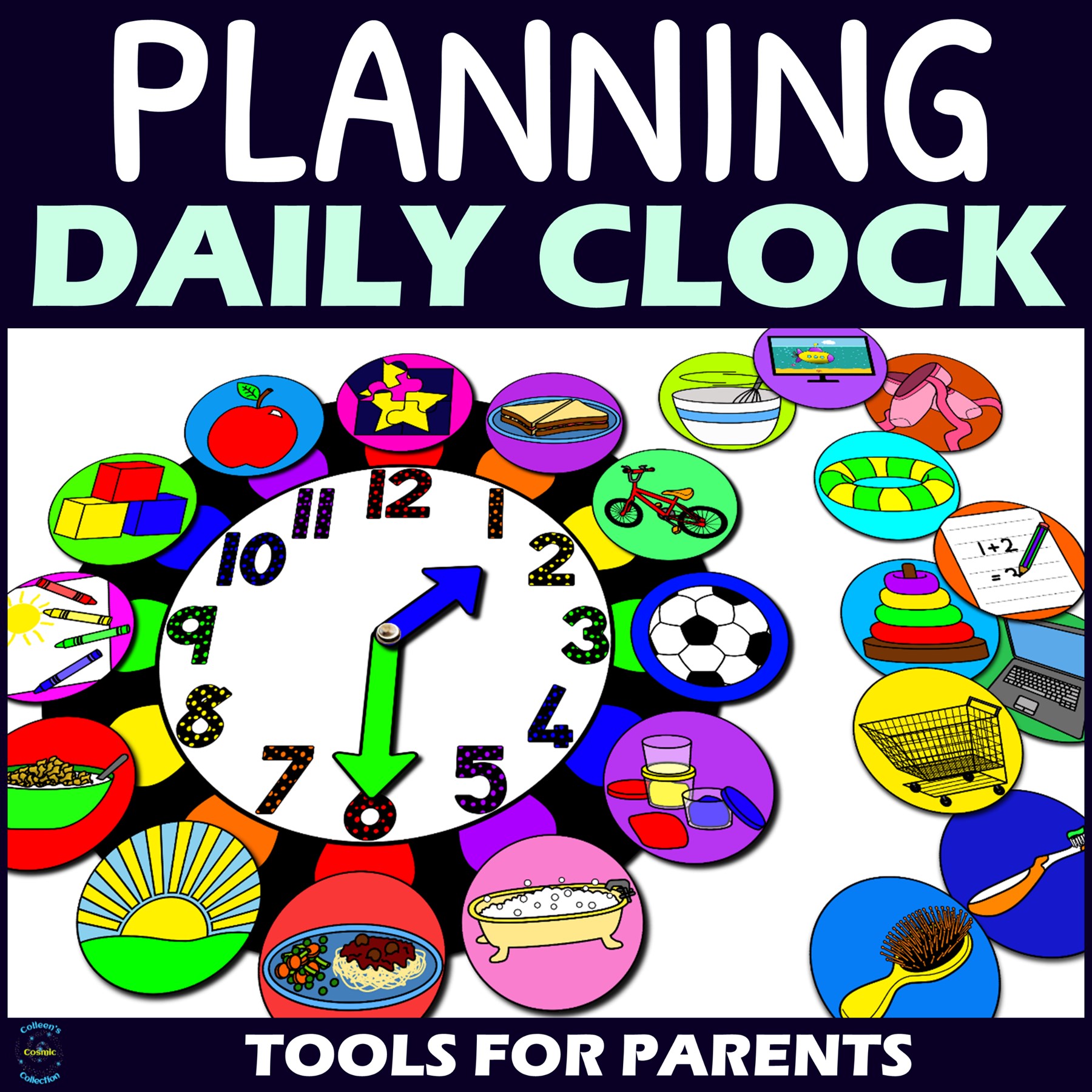 Time Management Daily Planning Clock for Parents | Teaching Resources
