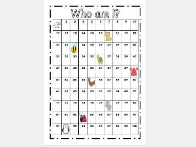 Who am I? 100 square worksheet | Teaching Resources