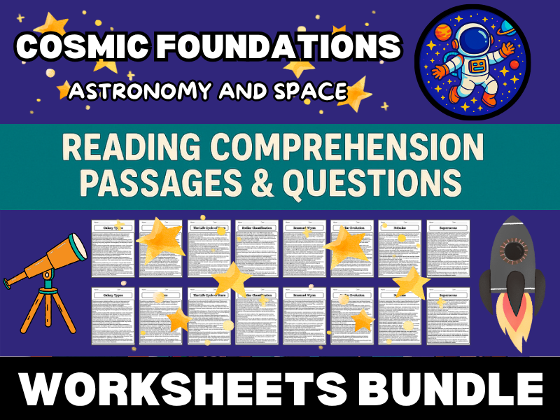 Cosmic Foundations - Astronomy and Space Reading Comprehension Passages ...