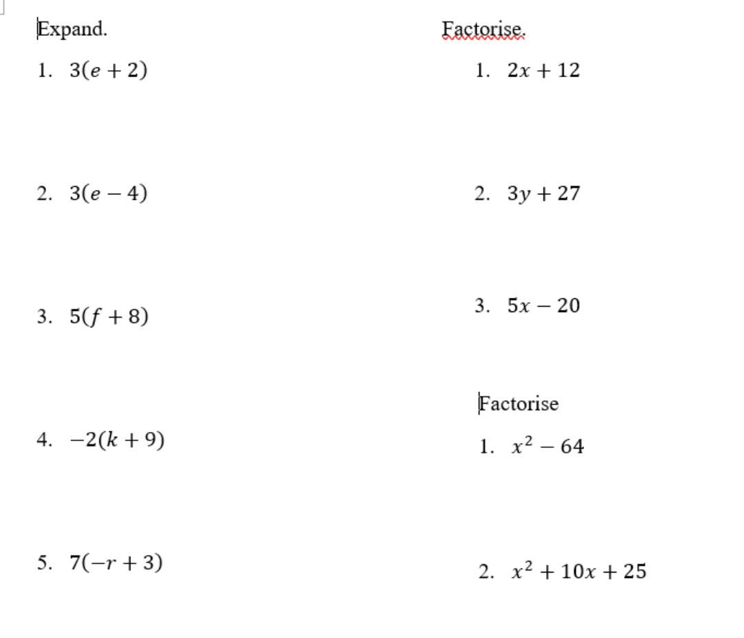 Factorising And Expanding Brackets Teaching Resources Factorising And Expanding Brackets Teaching Resources