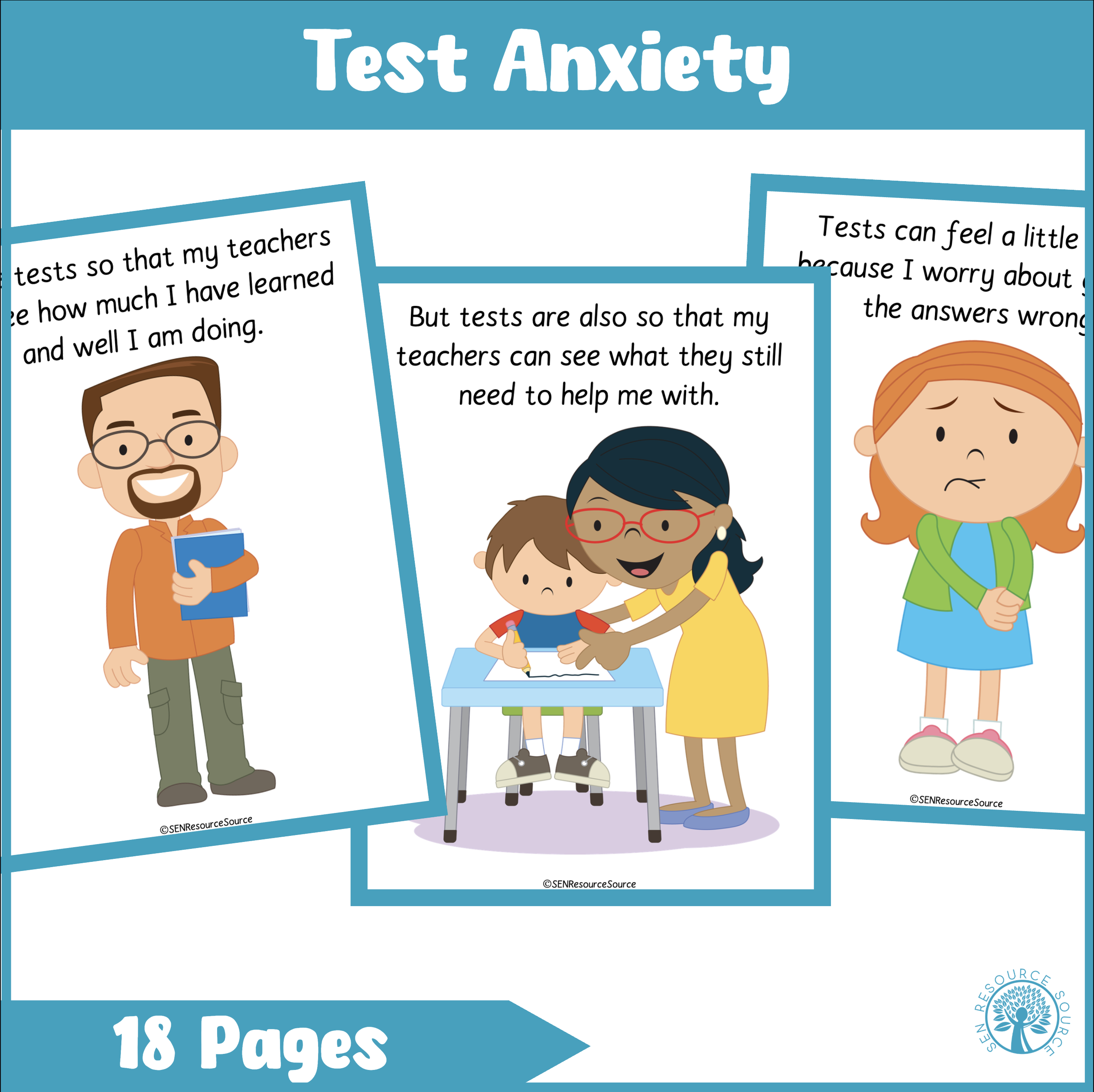 Test Anxiety Social Story | Teaching Resources