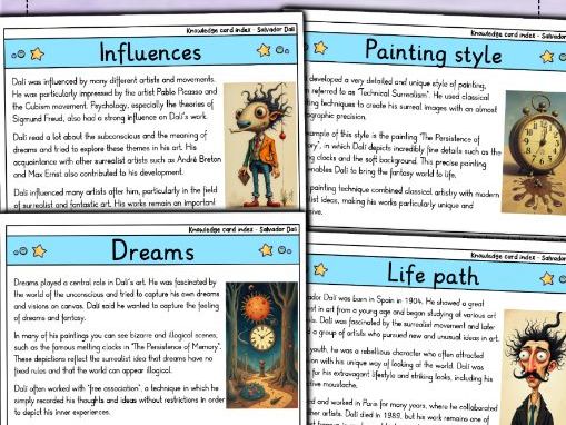 Salvador Dalí - Flashcards | Art | Surrealism | Key Works & Legacy ...