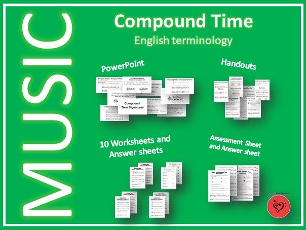 Compound Time – English Terminology - PowerPoint and Worksheets ...