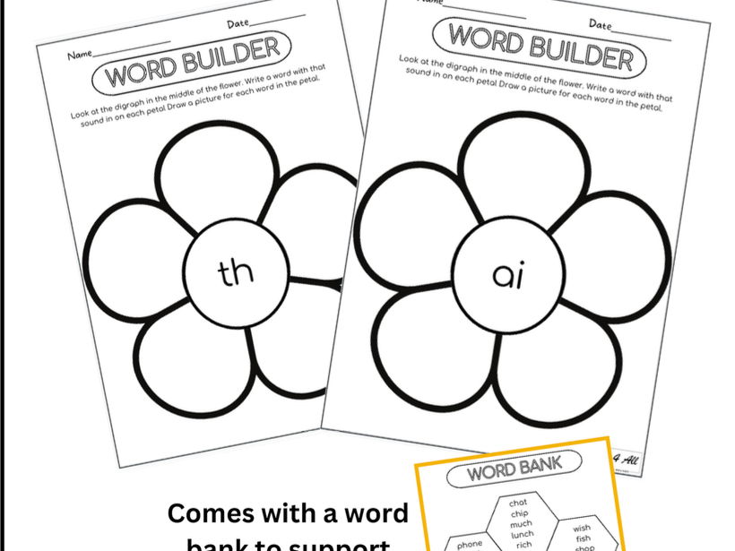 Digraph Word Builder | Teaching Resources