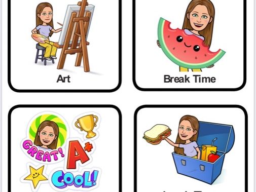 Bitmoji Visual Timetable | Teaching Resources
