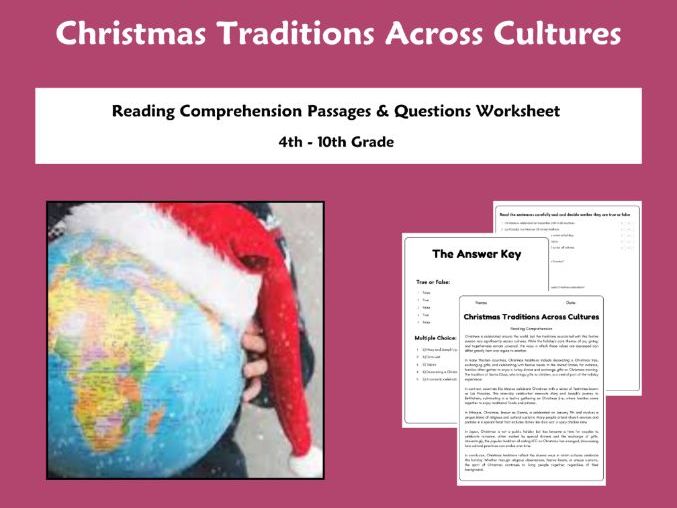 Christmas Traditions Across Cultures: Reading Comprehension Passages ...