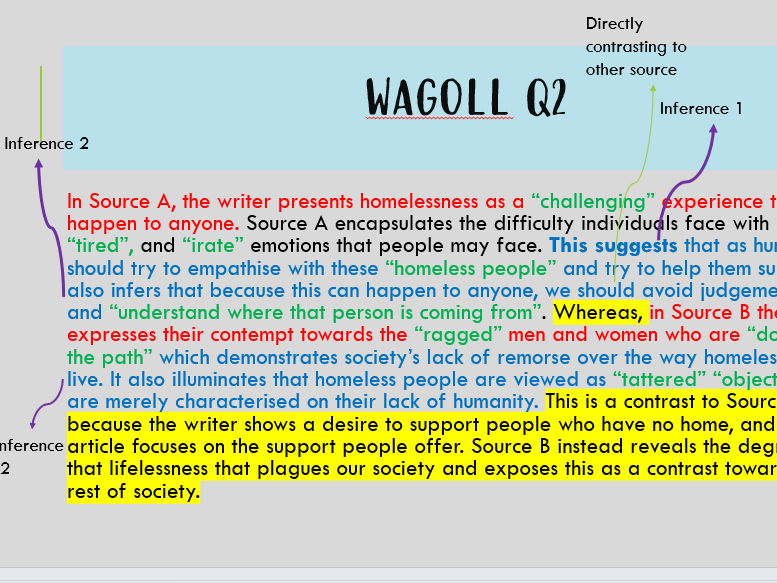 Language Paper 2: Walkthrough | Teaching Resources