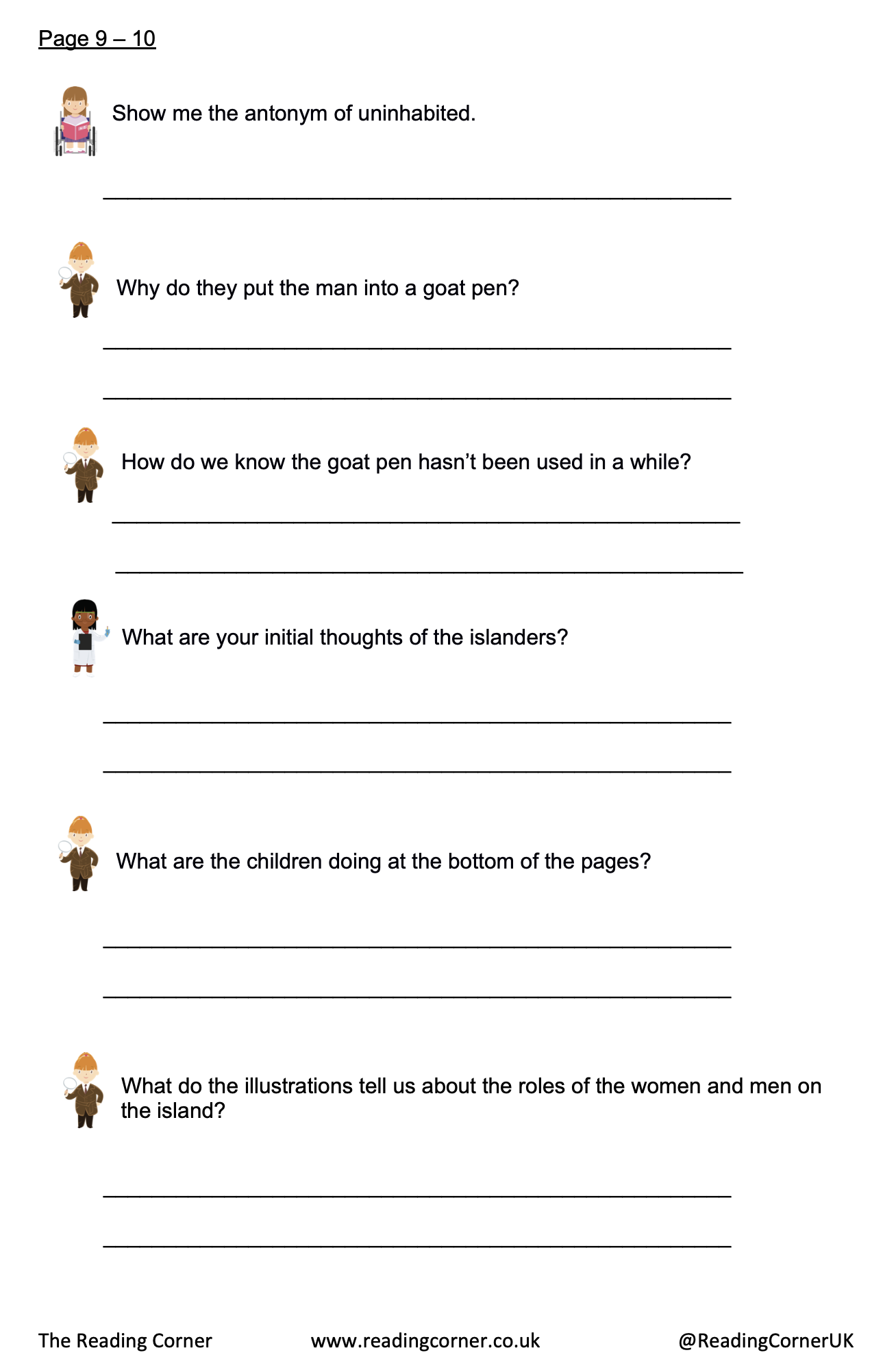 The Island By Armin Greder - Reading Comprehension Questions and ...