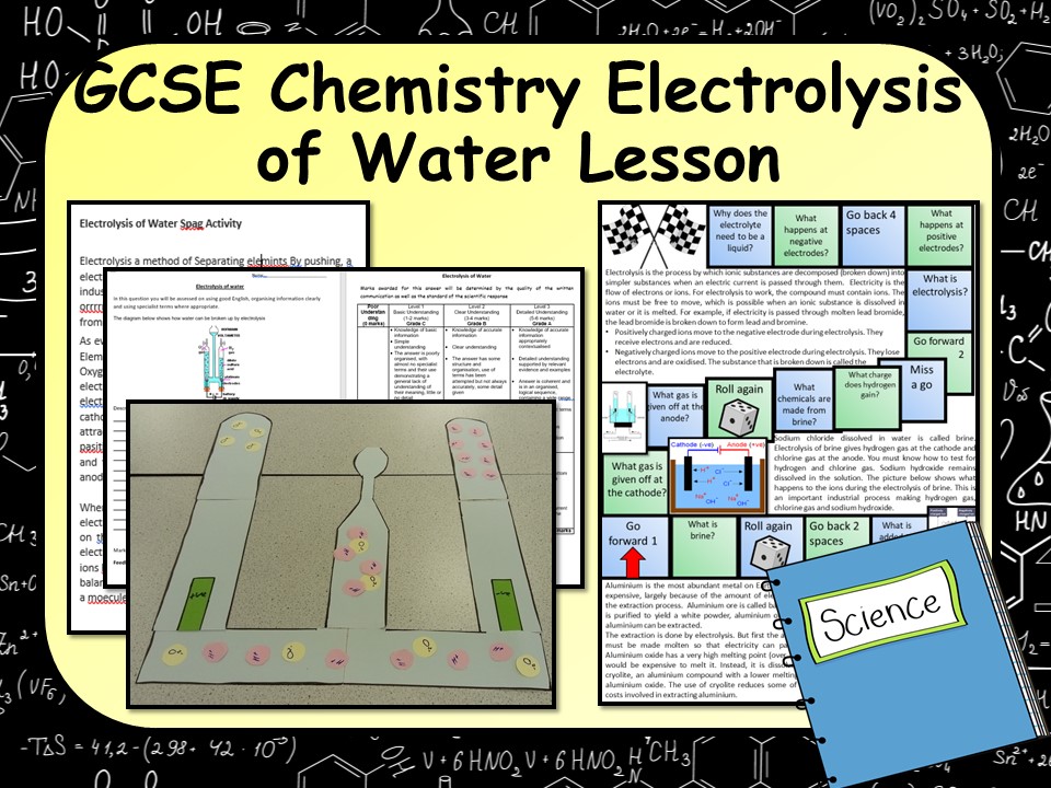KS4 AQA GCSE Chemistry (Science) Electrolysis of Water Lesson by ...