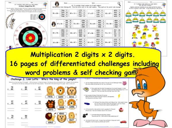 Multiplication Year 5 Written Multiplication 2 digits X 2 digits 