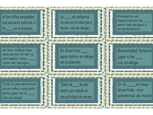 Friendship Activities Spanish 4 Worksheet-2 Game-1 Exam | Teaching ...