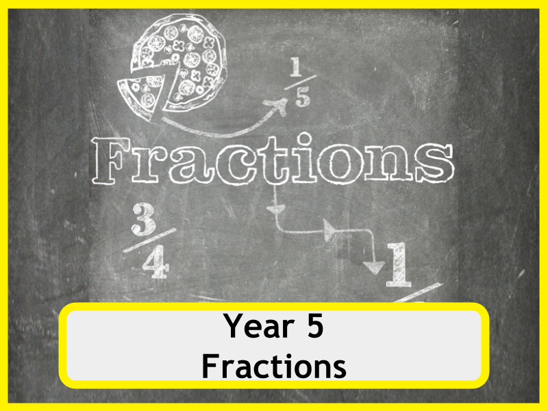 Year 5 Fractions Worksheets Teaching Resources