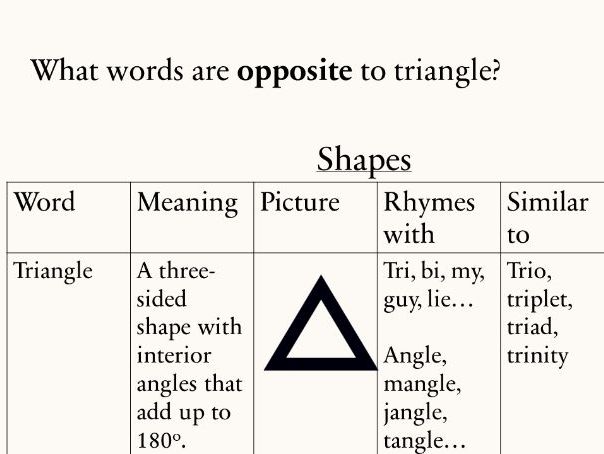 Literacy lesson - learning key words and their meanings | Teaching ...