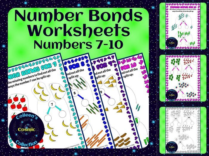 Number Bonds Worksheets BUNDLE – Save 20% | Teaching Resources