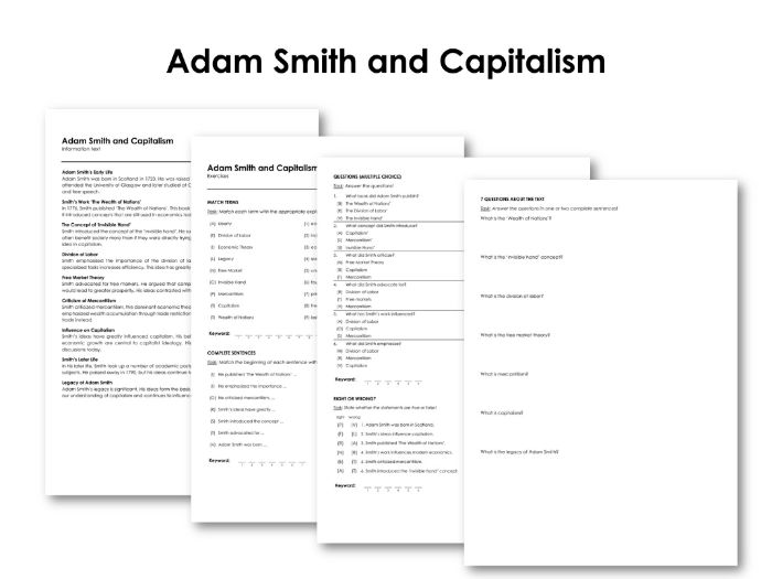 Adam Smith and Capitalism | Teaching Resources