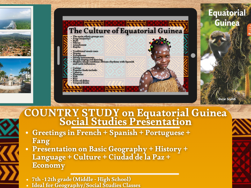 Equatorial Guinea Country Study -Geography +Social Studies Presentation ...