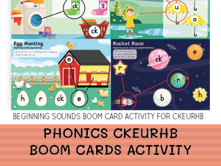 Phonics CKEURHB Boom Card Activity | Teaching Resources