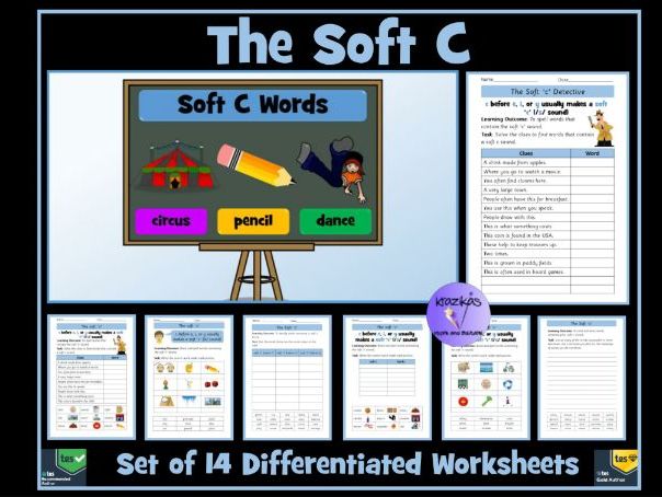 Soft C Worksheets | Teaching Resources
