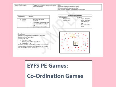 EYFS PE Games: Co-Ordination | Teaching Resources