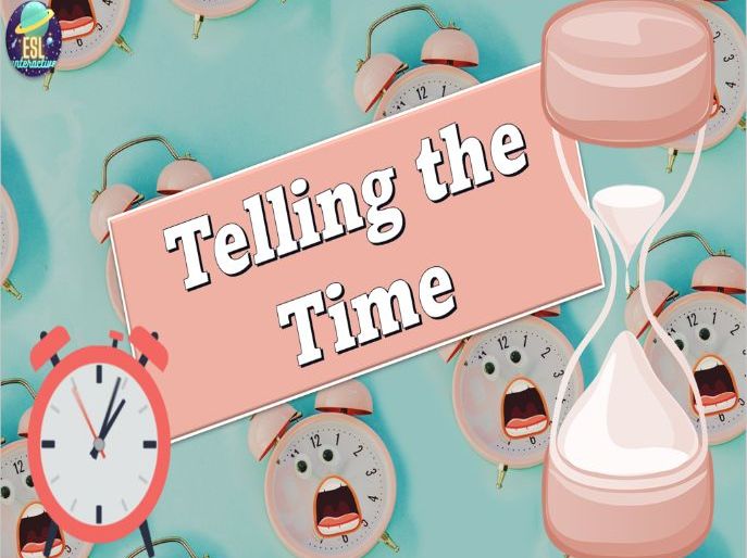 Telling The Time ESL ESOL PowerPoint Lesson For A1 Level Students 