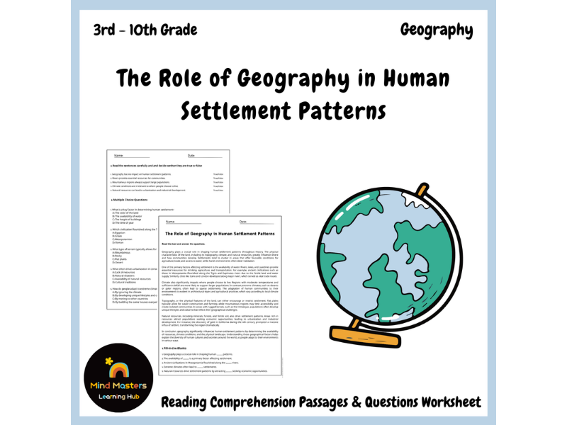 The Role Of Geography In Human Settlement Patterns Reading