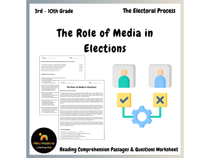 The Electoral Process Reading Comprehension Passages & Questions ...