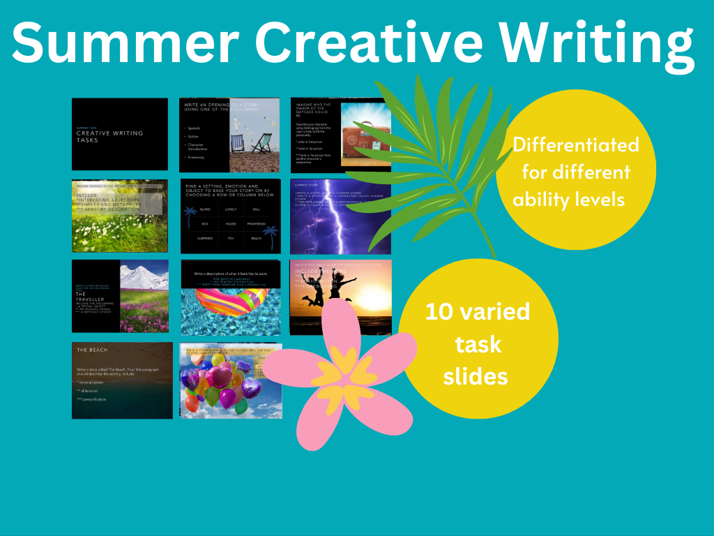 Creative Writing Summer Themed Prompts Teaching Resources creative-writing-summer-themed-prompts-teaching-resources
