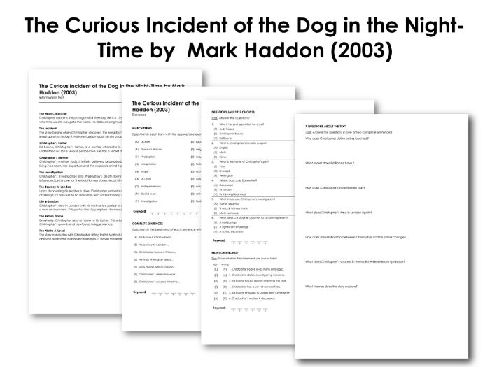 The Curious Incident of the Dog in the Night-Time by Mark Haddon (2003 ...