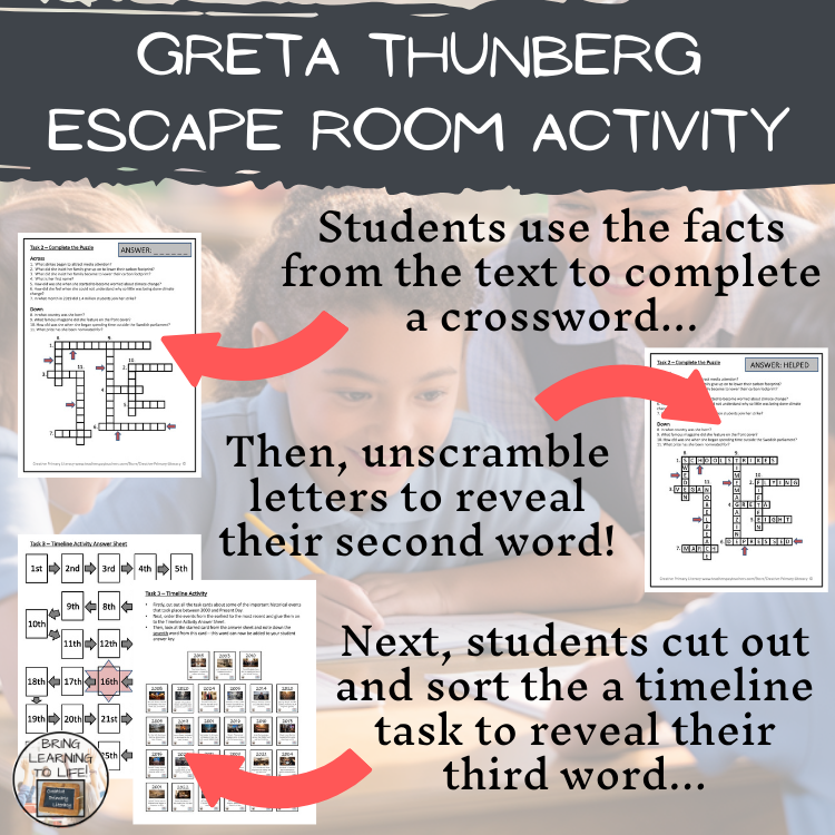 Greta Thunberg Escape Room Activity | Teaching Resources