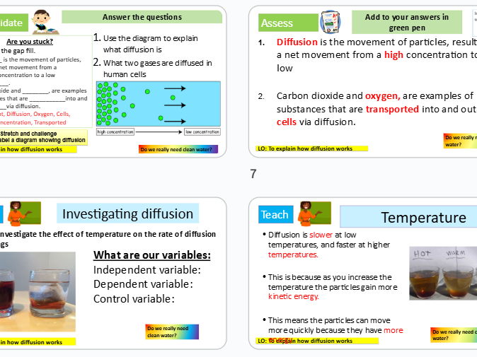Diffusion KS3 Science Lesson | Teaching Resources