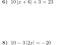 Solving absolute value equations worksheets (with solutions) | Teaching ...